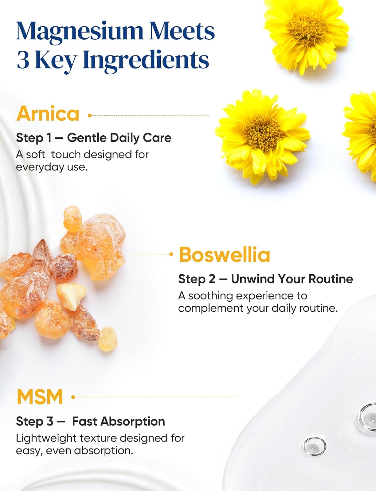 MSM and magnesium lotion for muscle recovery