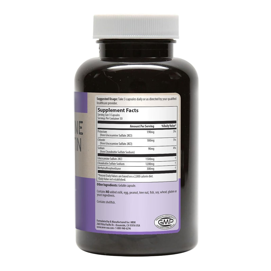 MSM benefits in glucosamine formula