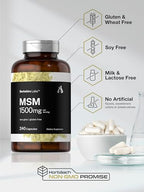 MSM capsules for daily wellness