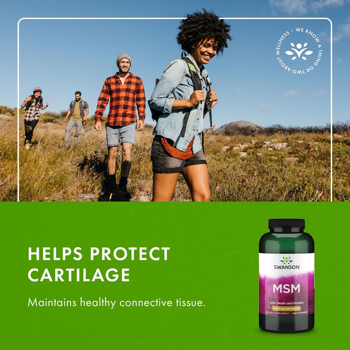 MSM capsules to support healthy skin