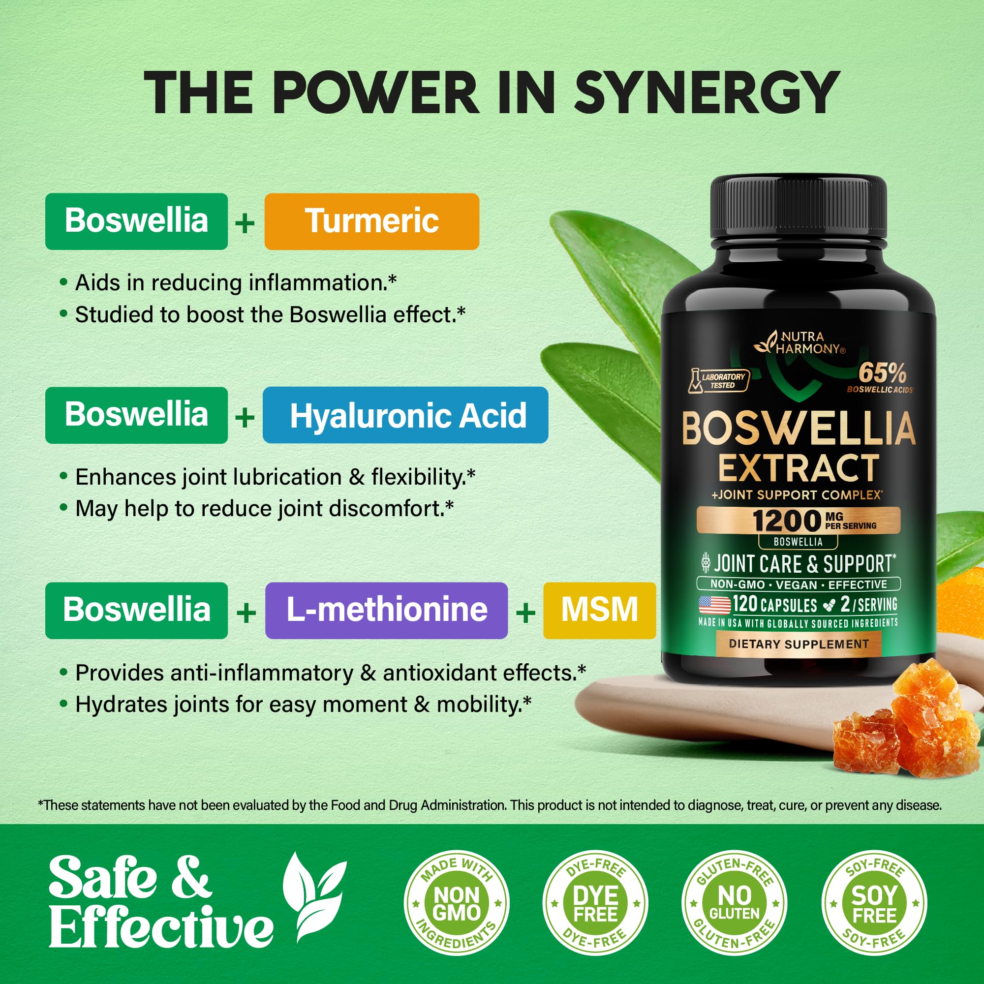 MSM enriched boswellia serrata formula