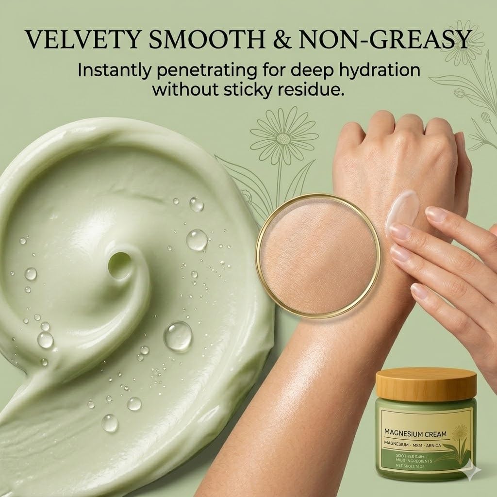 MSM enriched magnesium cream for pain