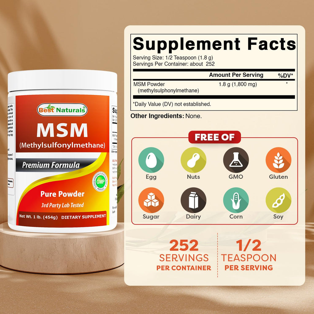 MSM powder for better sleep support