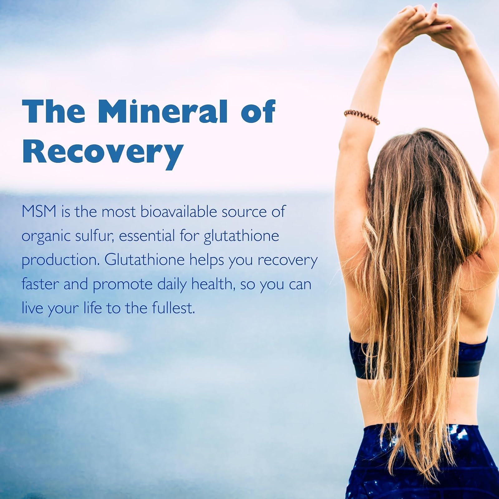 MSM powder for healthy joint function