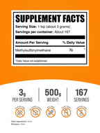 MSM powder for improved sleep quality