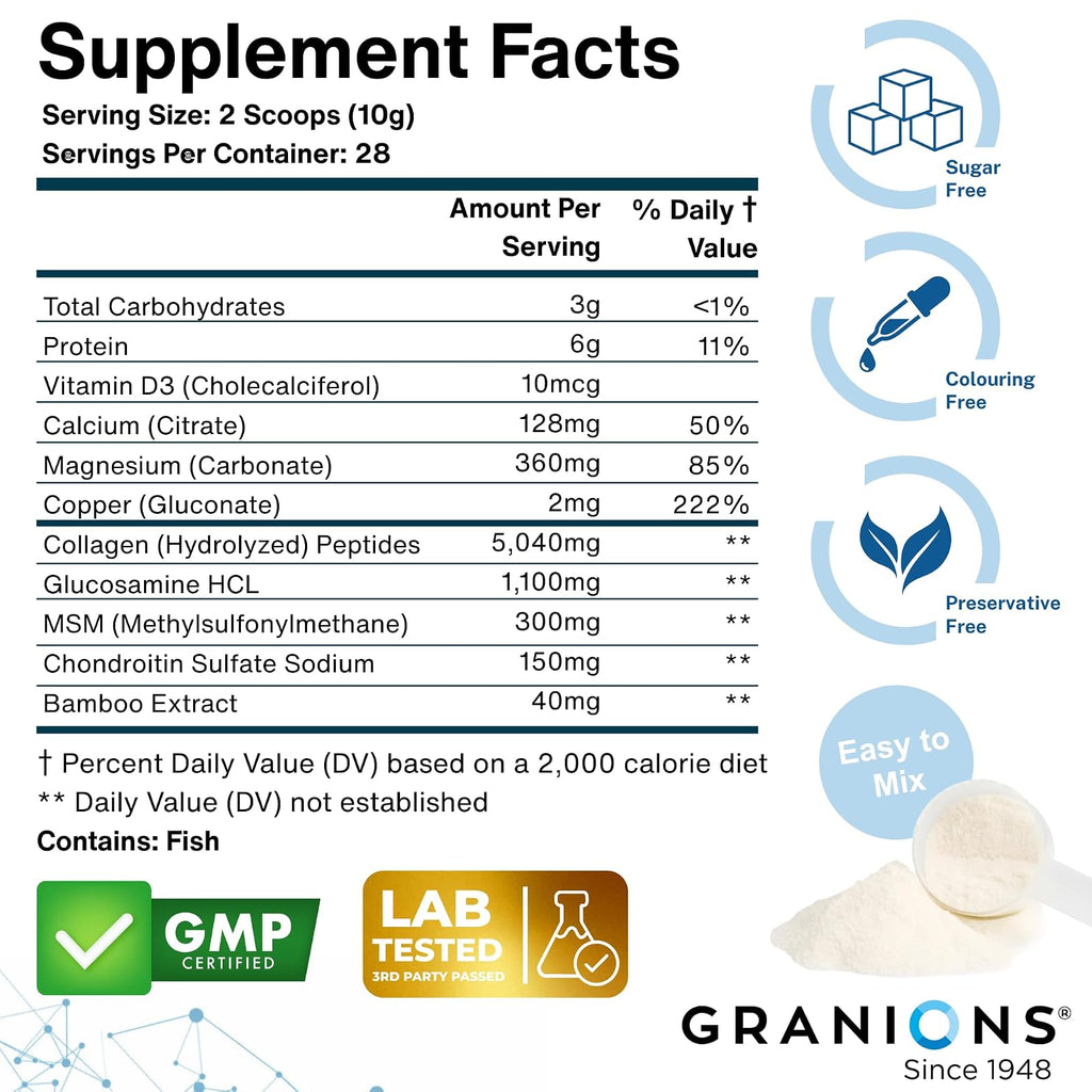 MSM powder for joint health