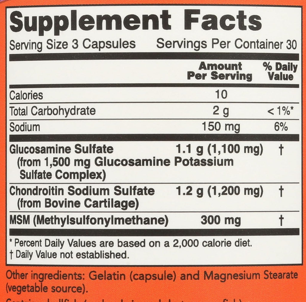 MSM supplement for flexibility