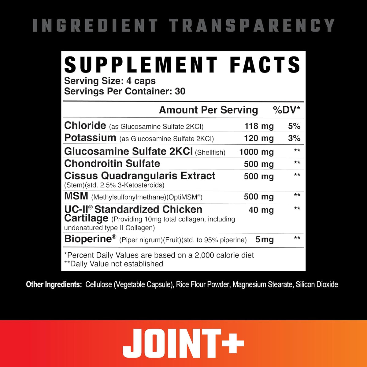 MSM supplement for joint health