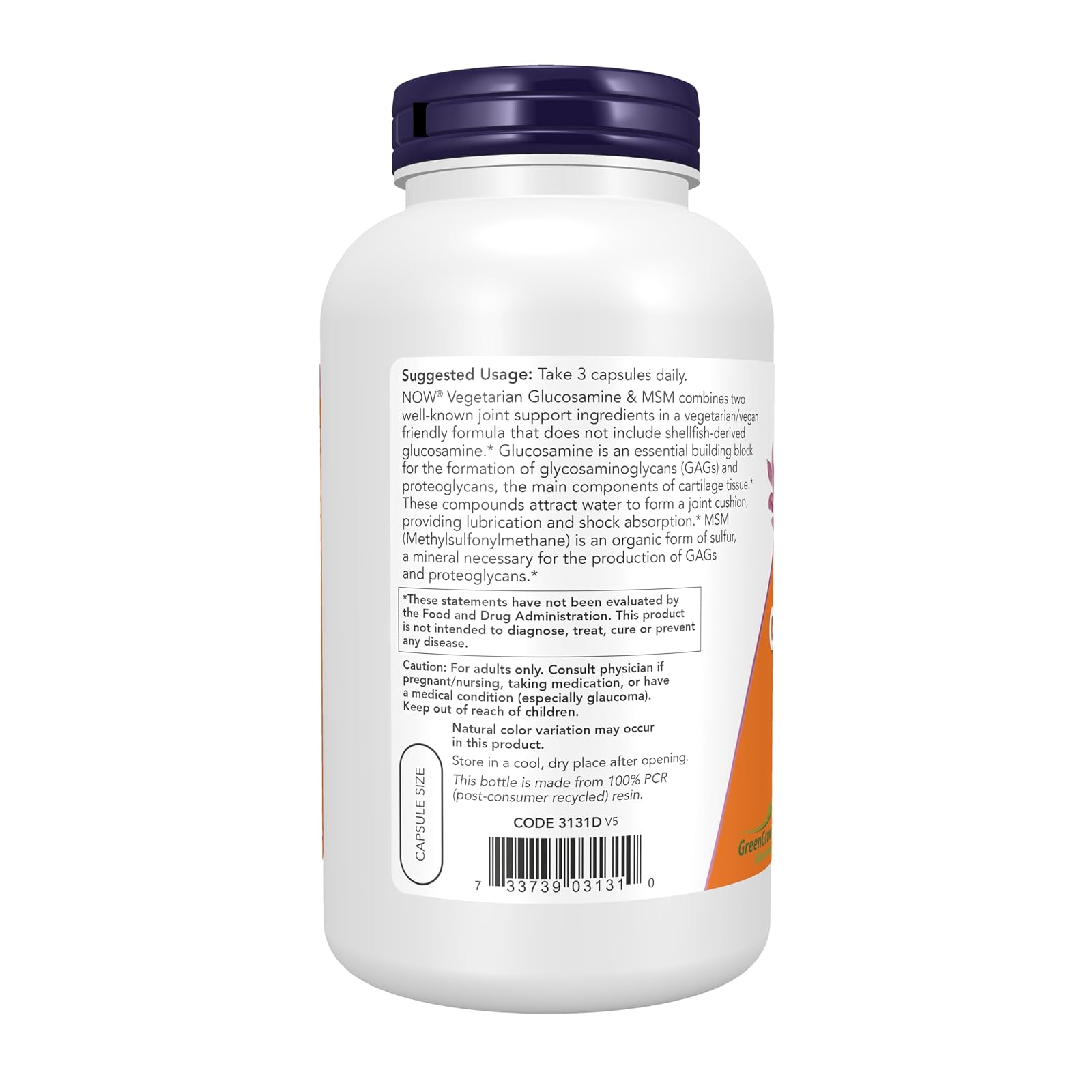 MSM supplement for joint support