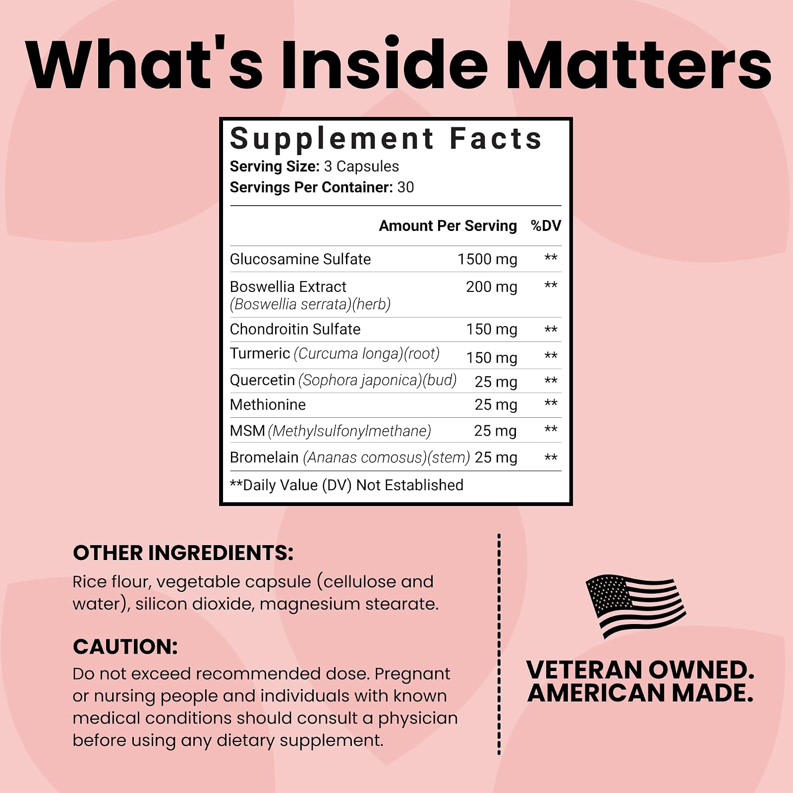 MSM supplement for mobility support