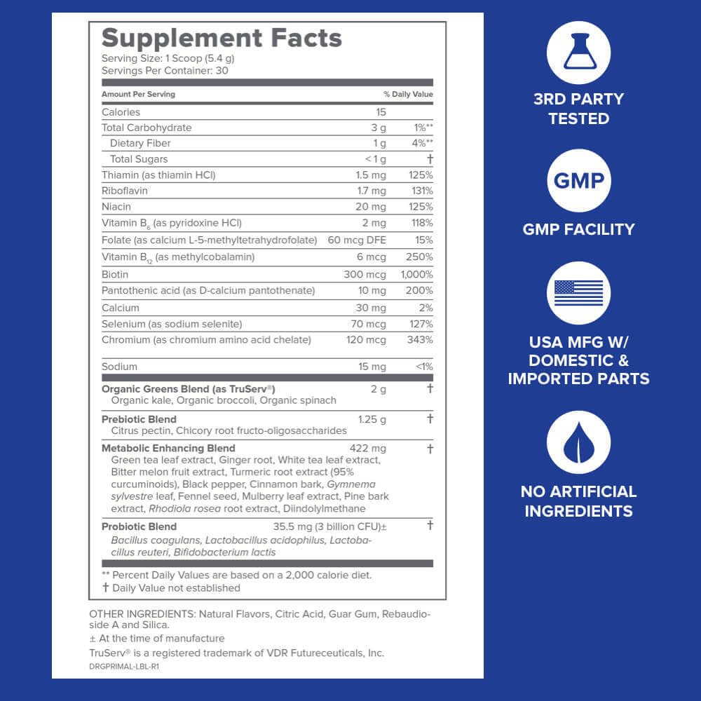 MTHF greens powder for energy boost