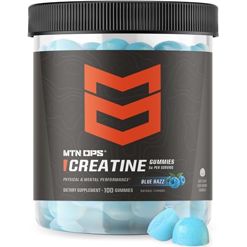 MTN OPS creatine gummies blue razz