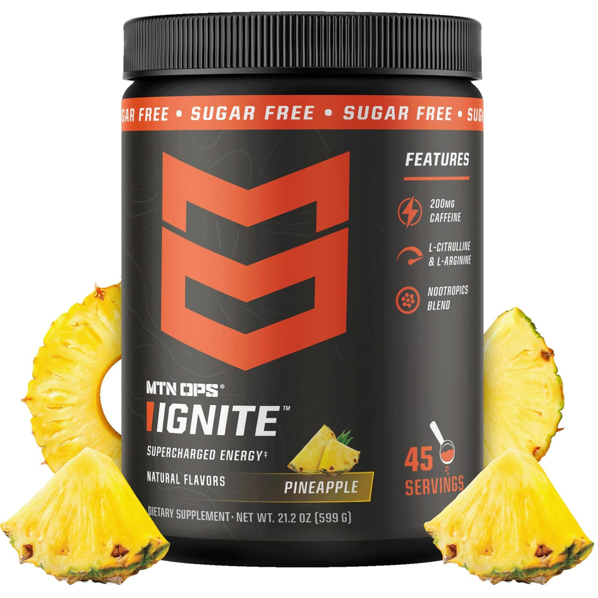 MTN OPS Ignite energy powder pineapple