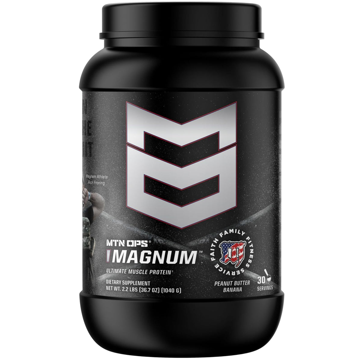 MTN OPS peanut butter banana whey protein