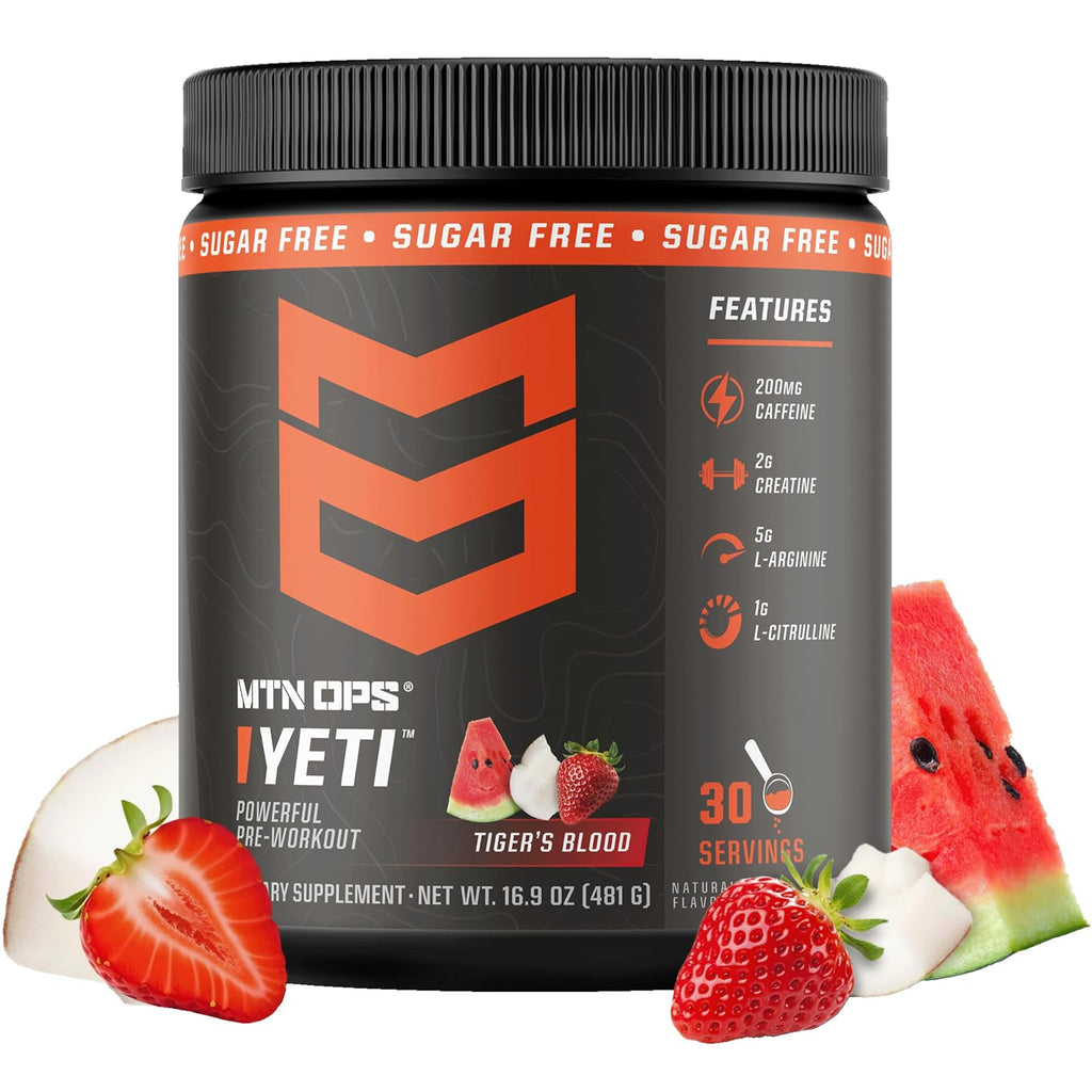 MTN OPS Yeti pre-workout energy boost