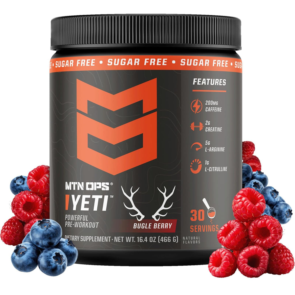 MTN OPS Yeti pre-workout powder