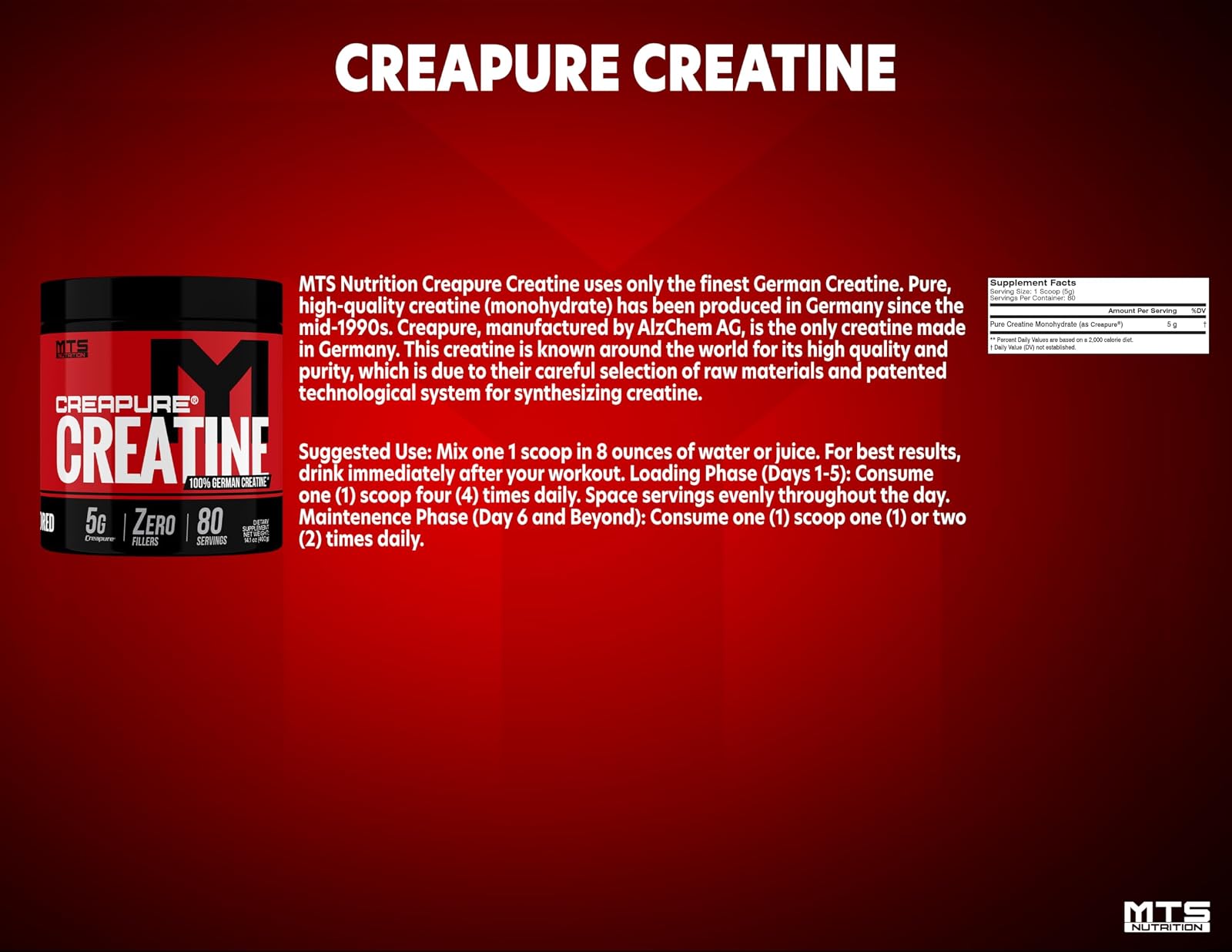 MTS Nutrition creatine for endurance training