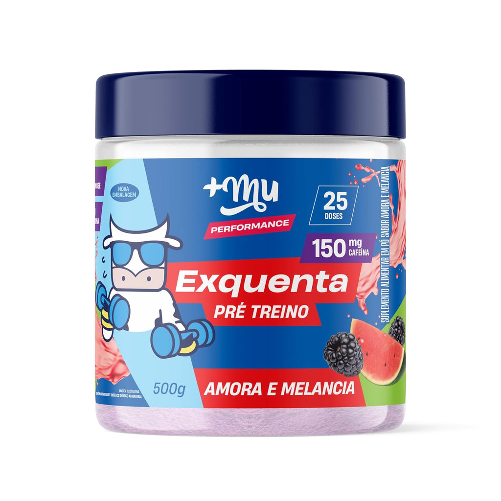 Mu Exquenta pre-workout blackberry watermelon flavour