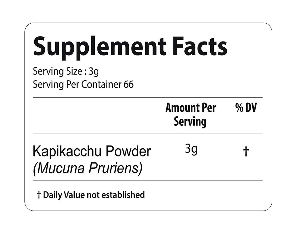 Mucuna powder for overall wellness