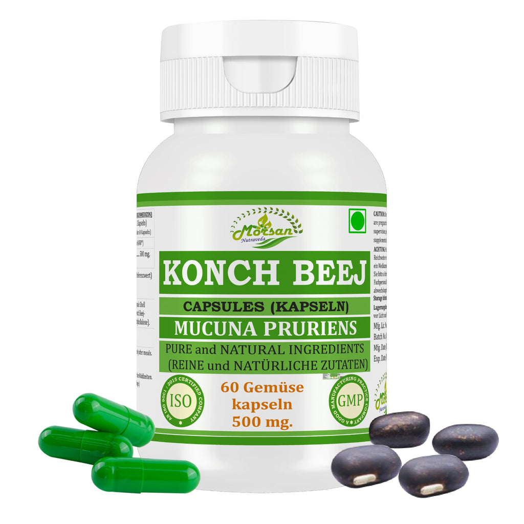 Mucuna Pruriens extract capsules for wellness