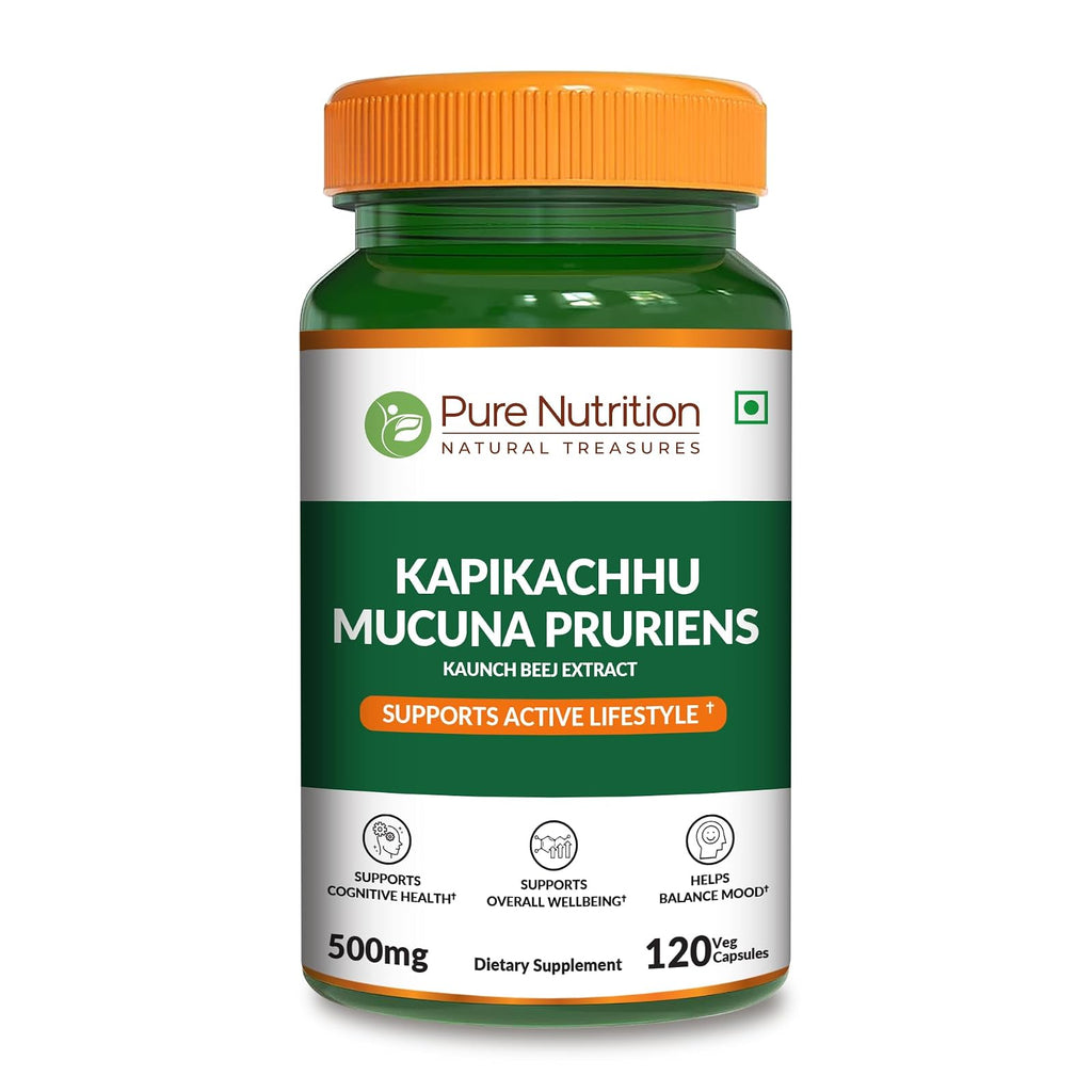 Mucuna Pruriens herbal supplement capsules