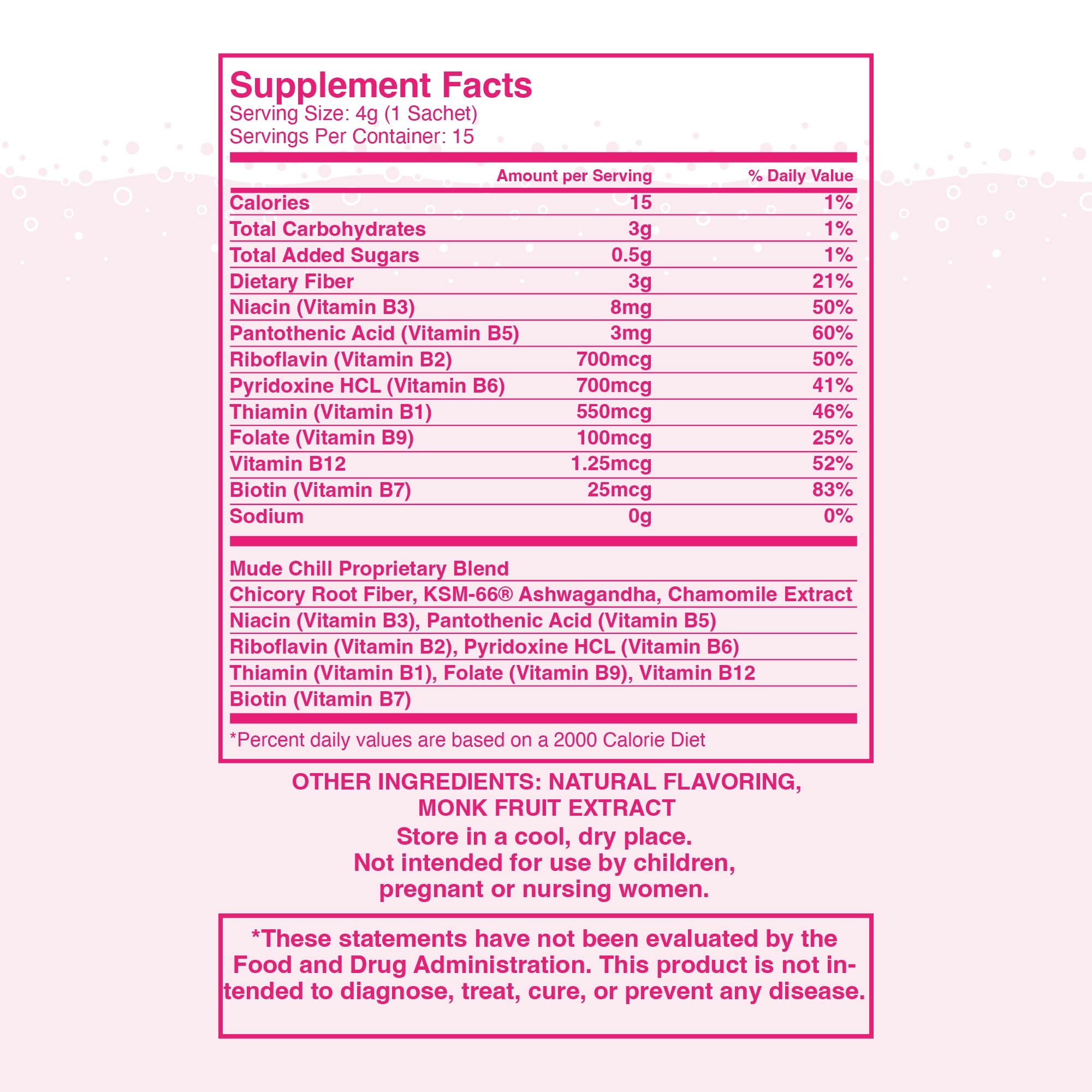 Mude blended vitamin & mineral mix