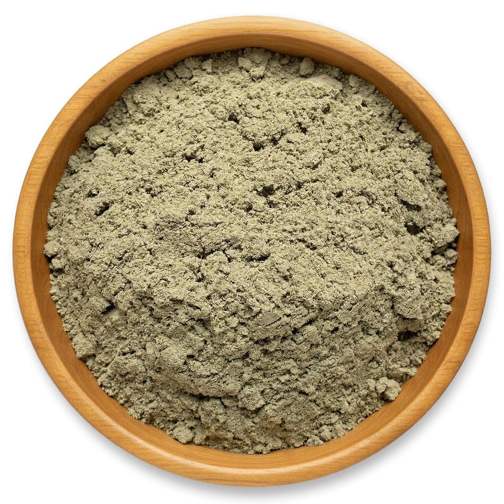 Mugwort dried herb powder for tea