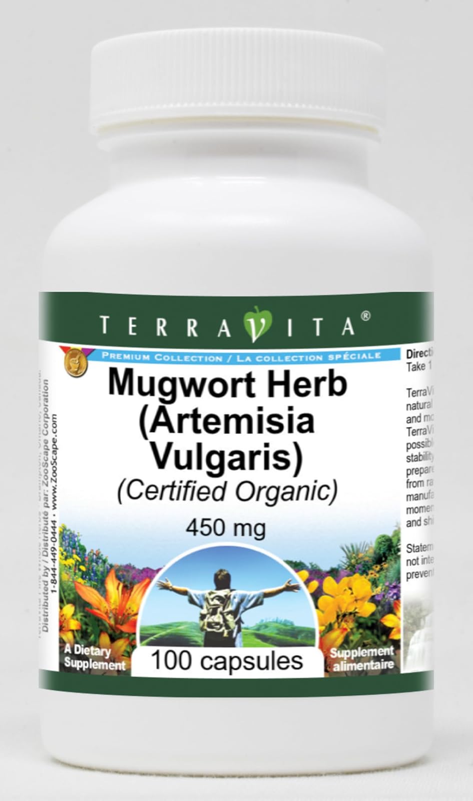 Mugwort herb capsules for digestion