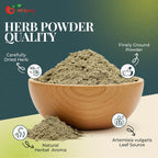 Mugwort herb for soothing teas