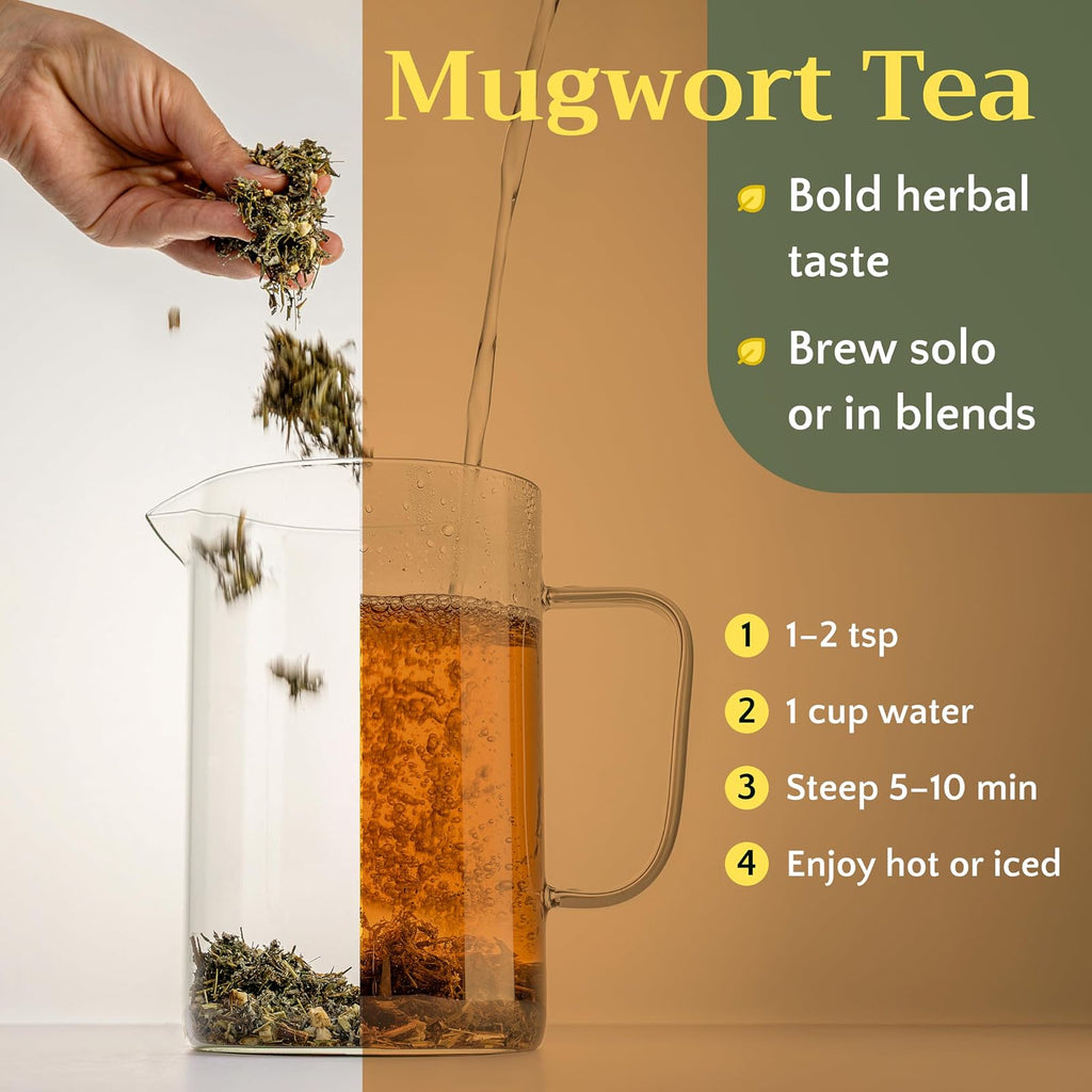 mugwort herbal tea for stress relief