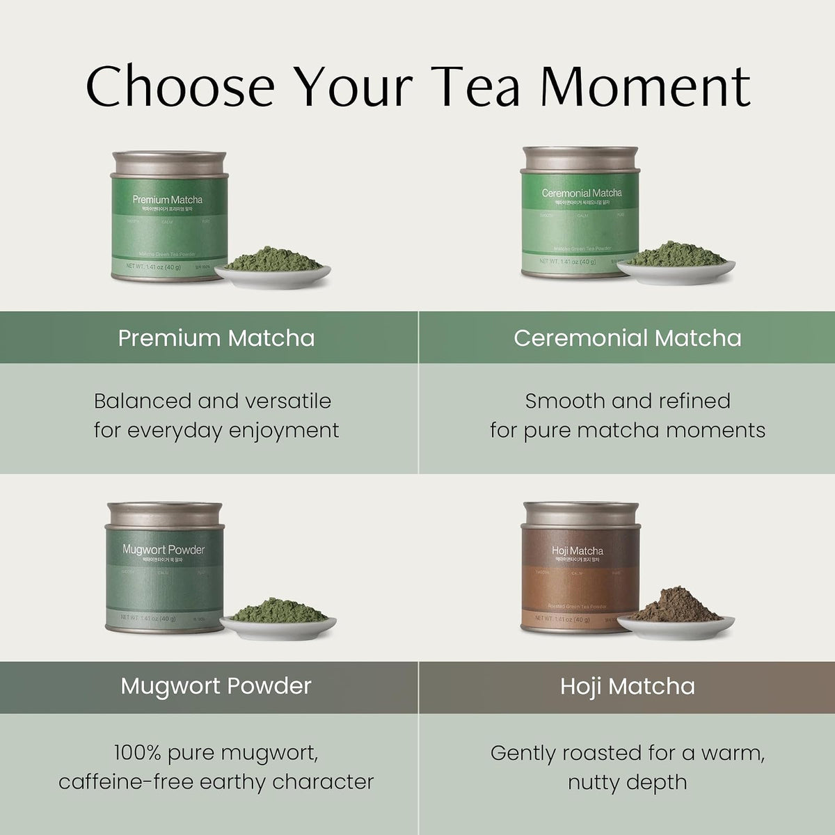 Mugwort powder tea for wellness