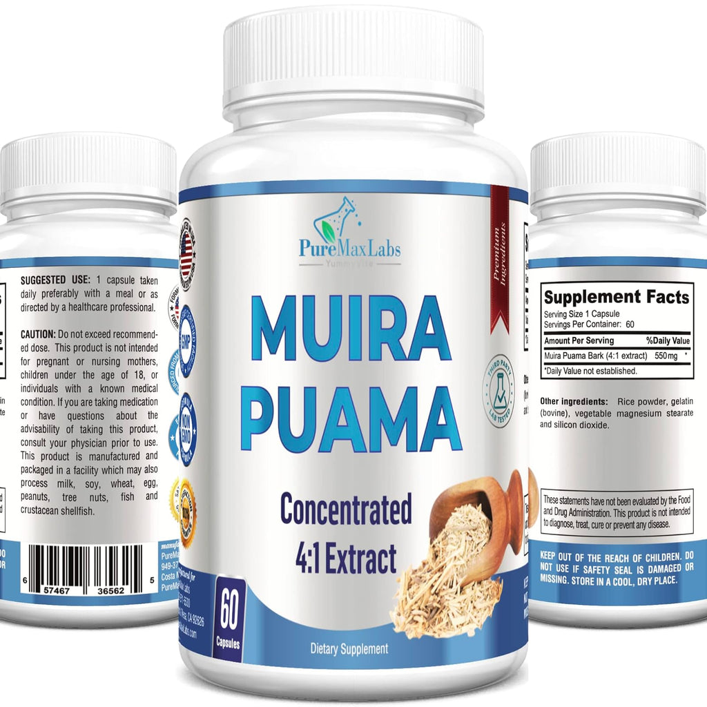 Muira Puama 550 mg capsules