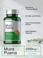 Muira Puama capsules for energy support