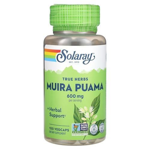 Muira Puama herbal supplement capsules