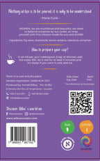 Mujer herbal tea for wellness