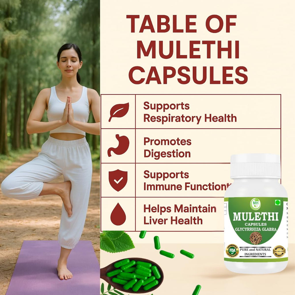 Mulethi capsules for throat comfort