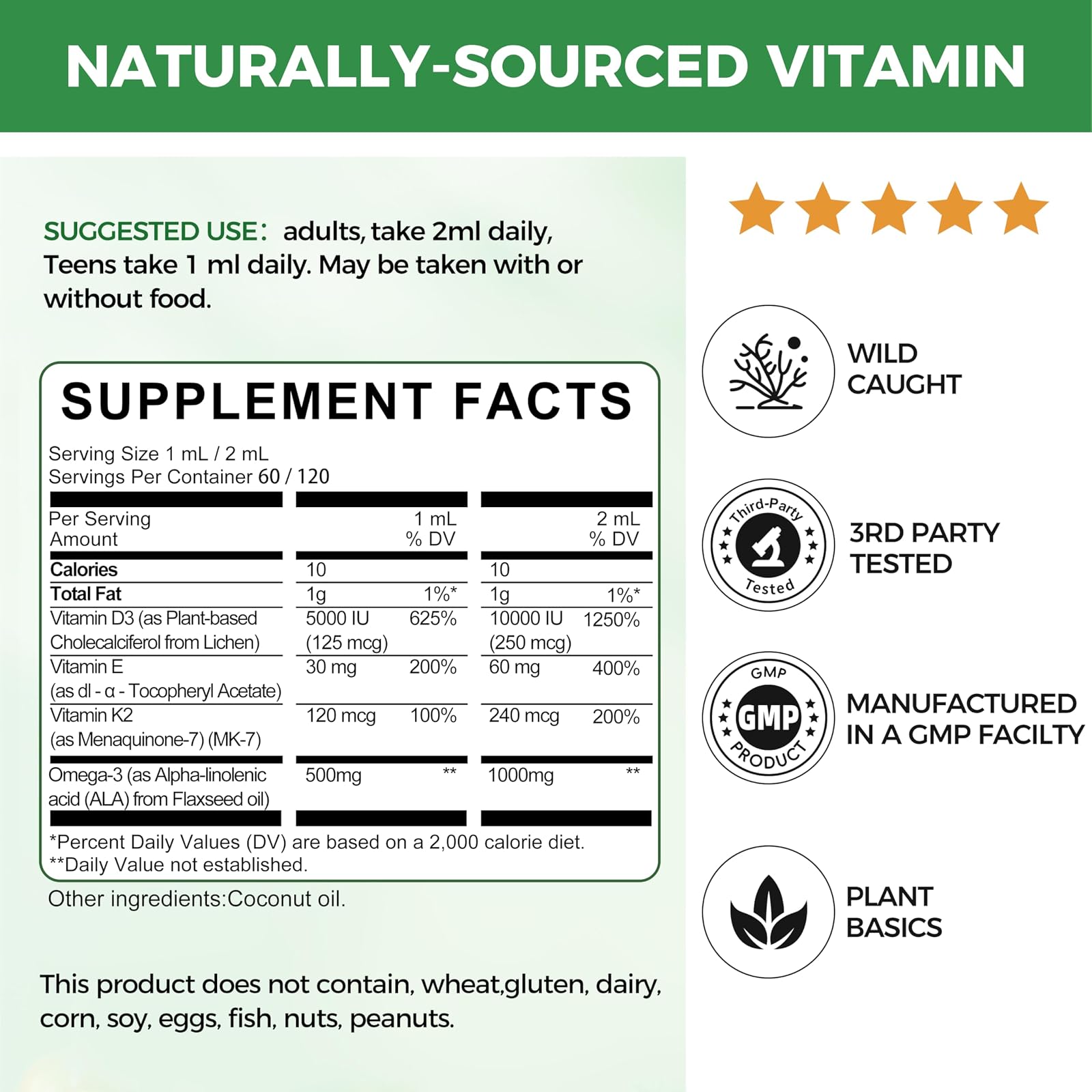 Mulittea vitamin D3 K2 supplement