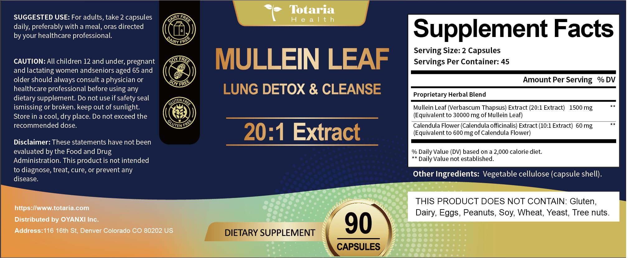 Mullein capsules for enhanced immunity