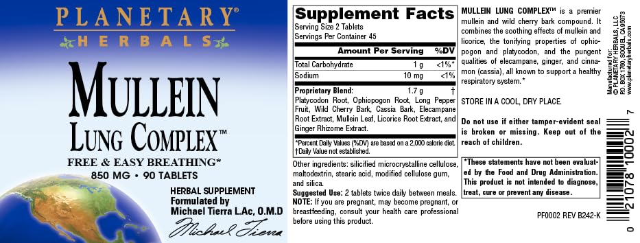 mullein complex for seasonal allergies relief