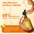 Mullein drops for clear breathing