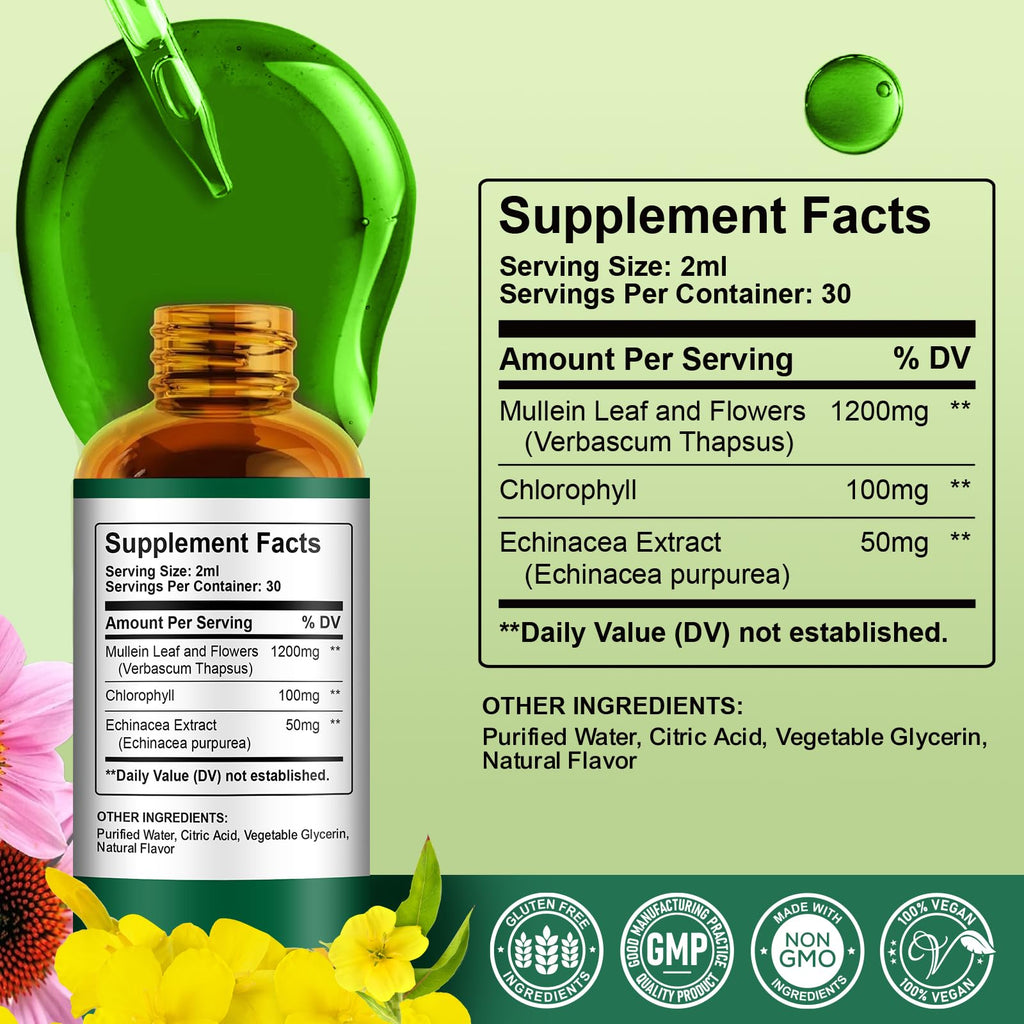 mullein drops for herbal wellness