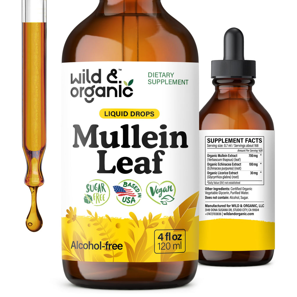 Mullein drops for lung health