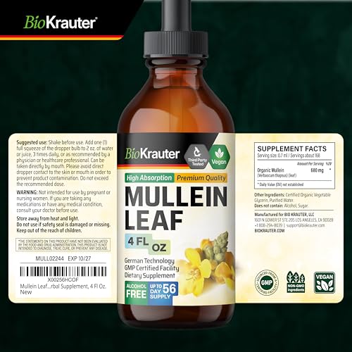 mullein drops for overall health