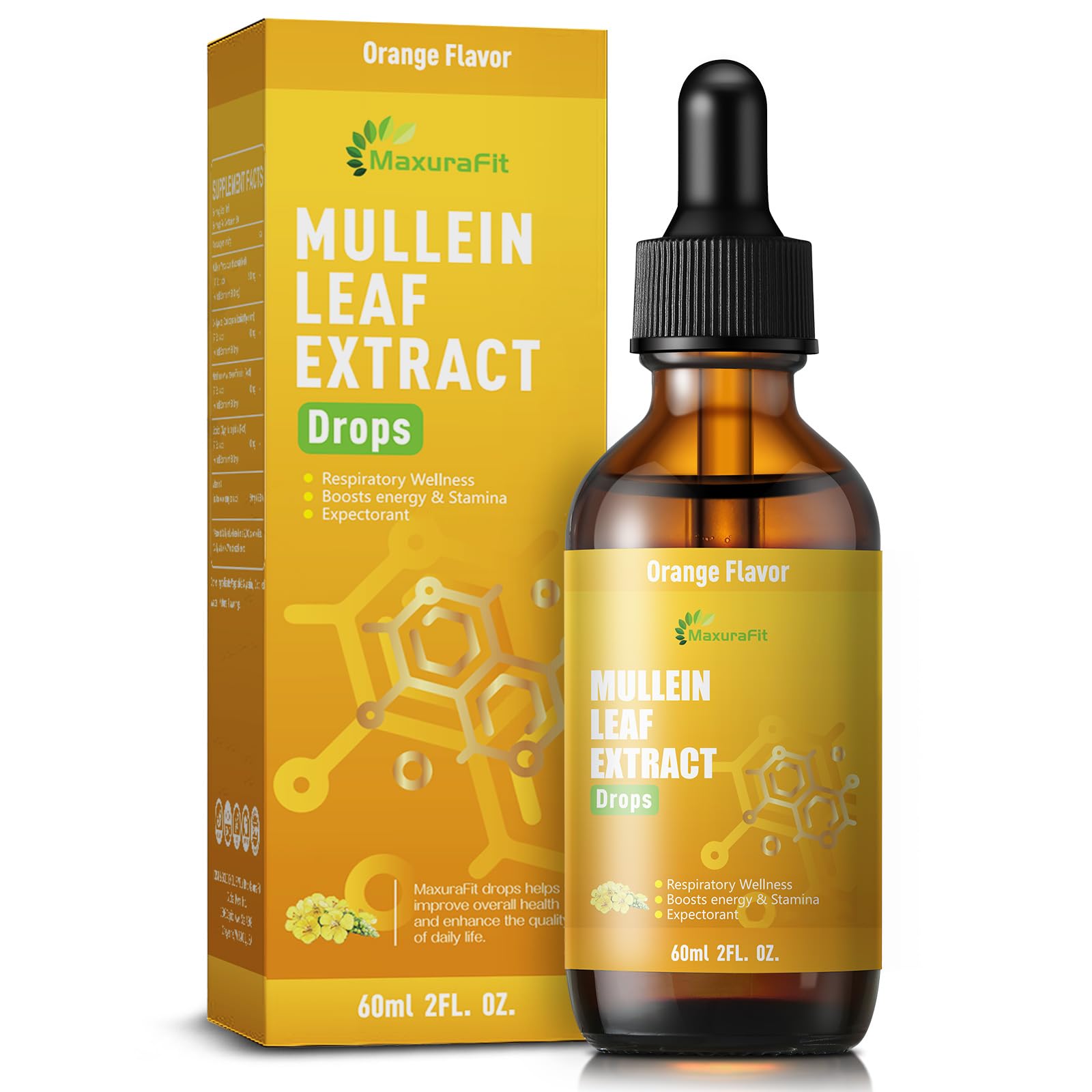 Mullein drops for respiratory health