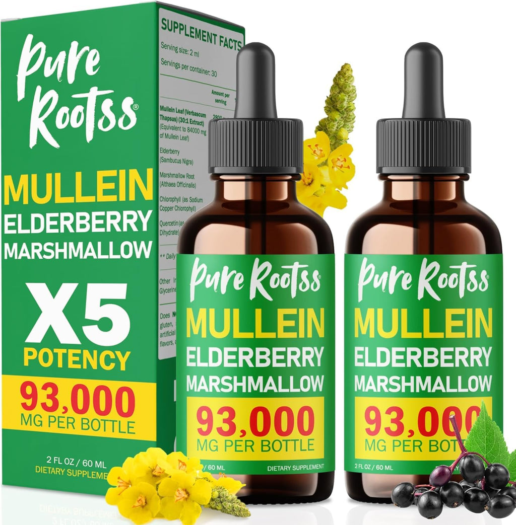 Mullein drops for respiratory health