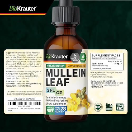 mullein drops for respiratory relief