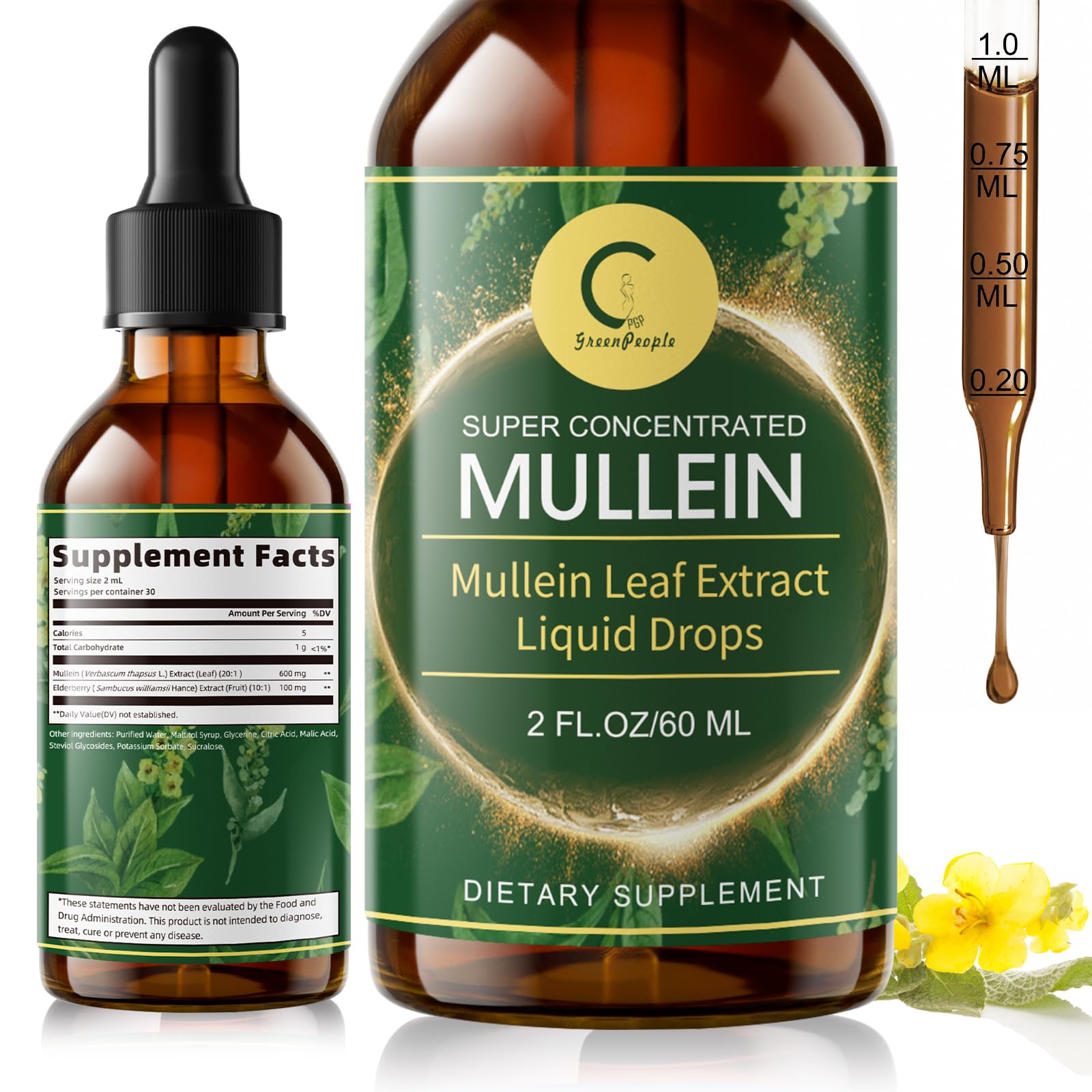 mullein drops for respiratory support