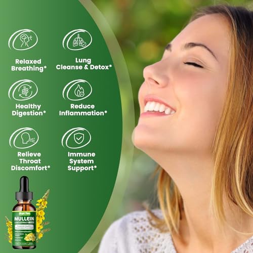 Mullein drops for respiratory wellness