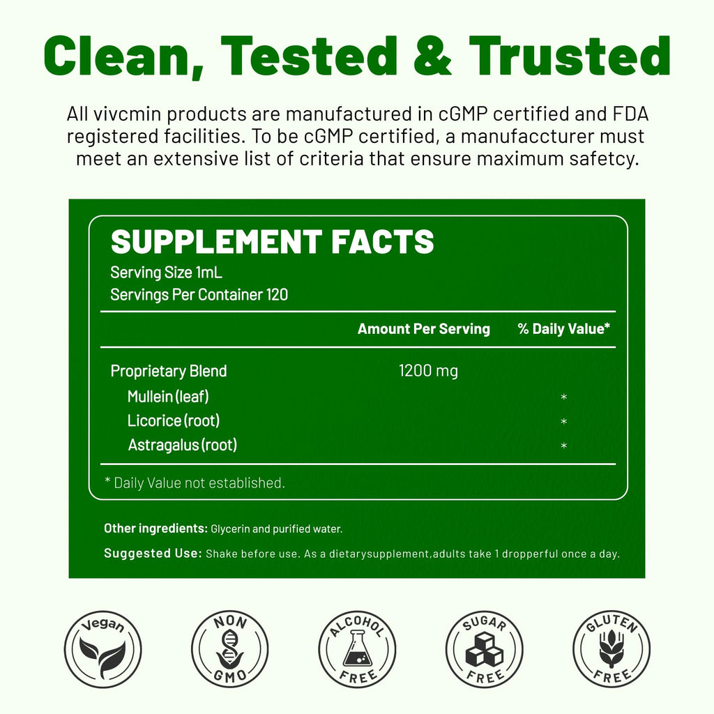 mullein drops for seasonal allergies