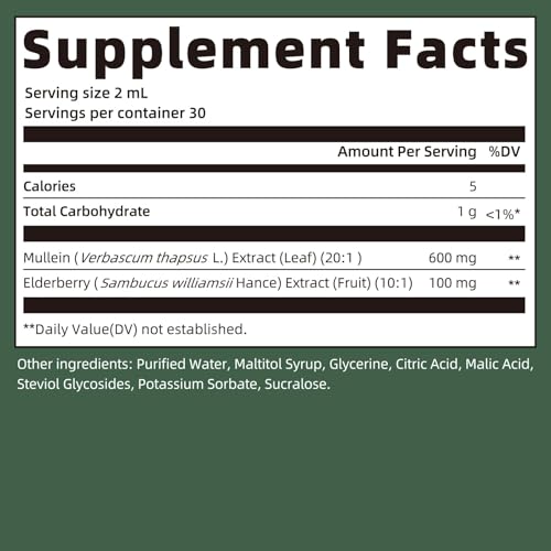 mullein drops with elderberry benefits